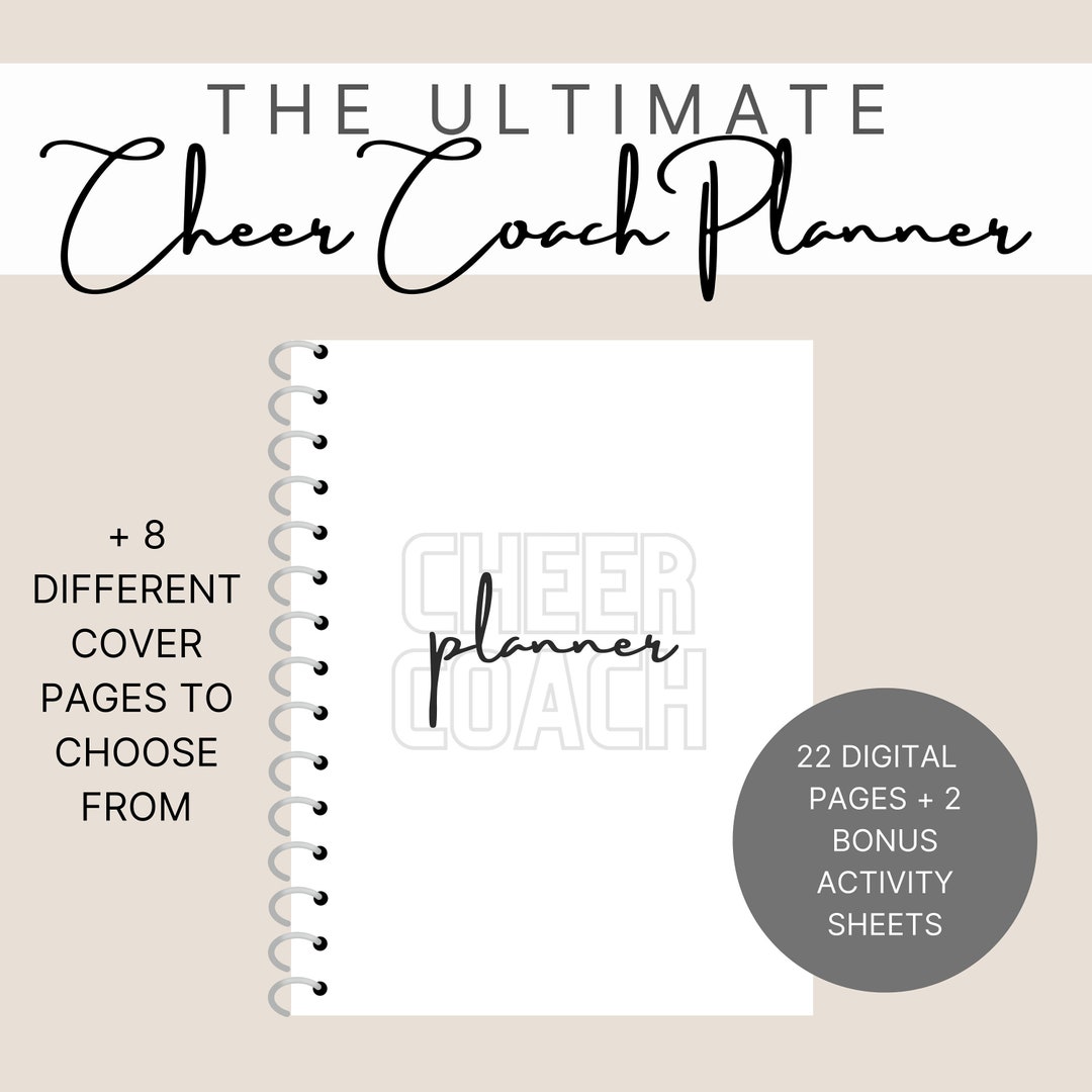 The Ultimate Cheer Coach Planner/cheer Planner/cheer Coach Gift/digital ...