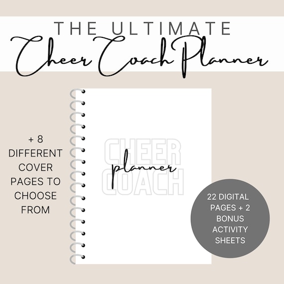 The Ultimate Cheer Coach Planner/cheer Planner/cheer Coach - Etsy