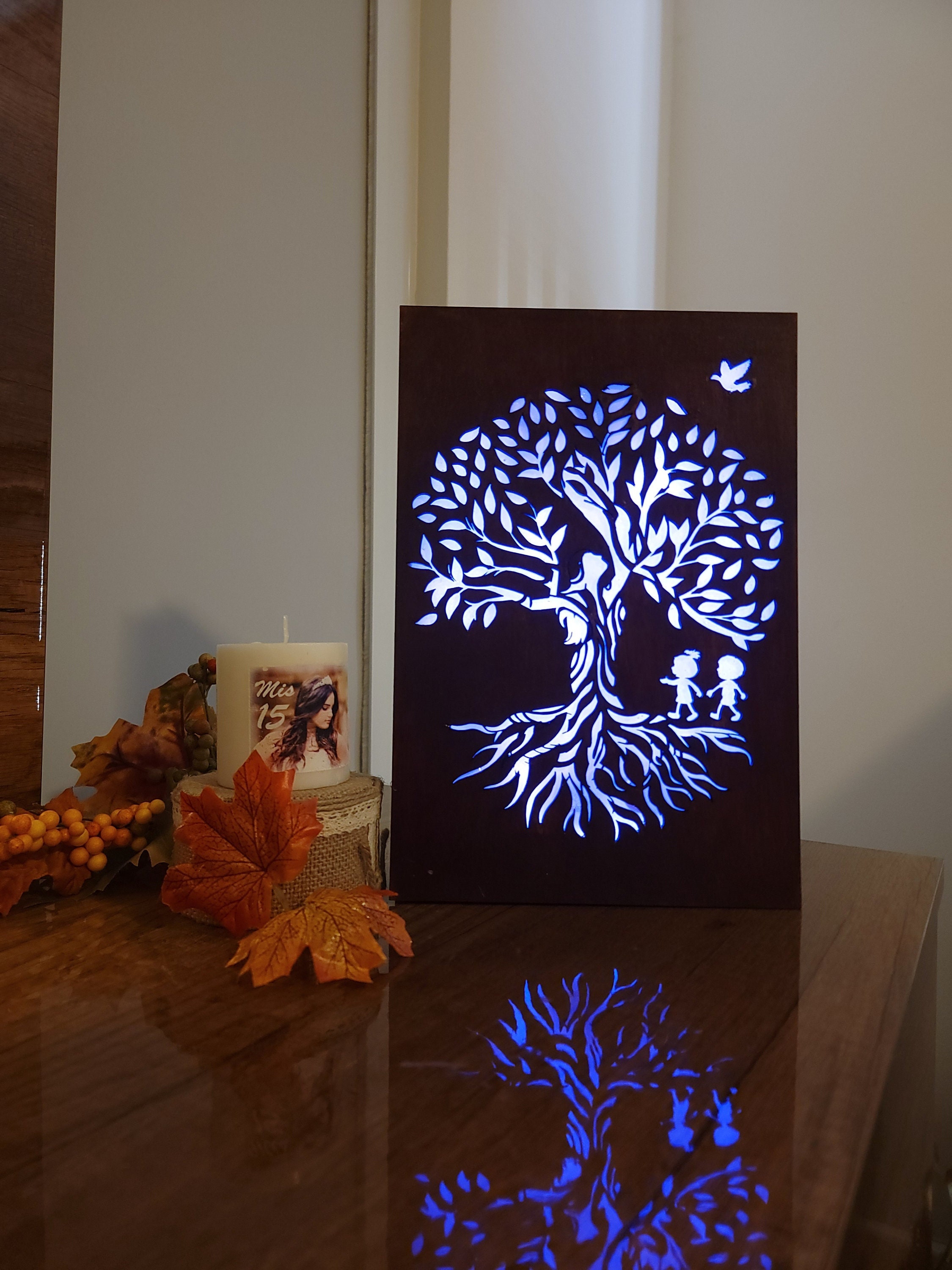 Tree of Life Family Lamp, the Tree of Life, Mothers Day Gift, Tree of ...