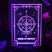 Wheel of Fortune Light, Tarot Light, Bedside Lamp, Wheel of Fortune ...