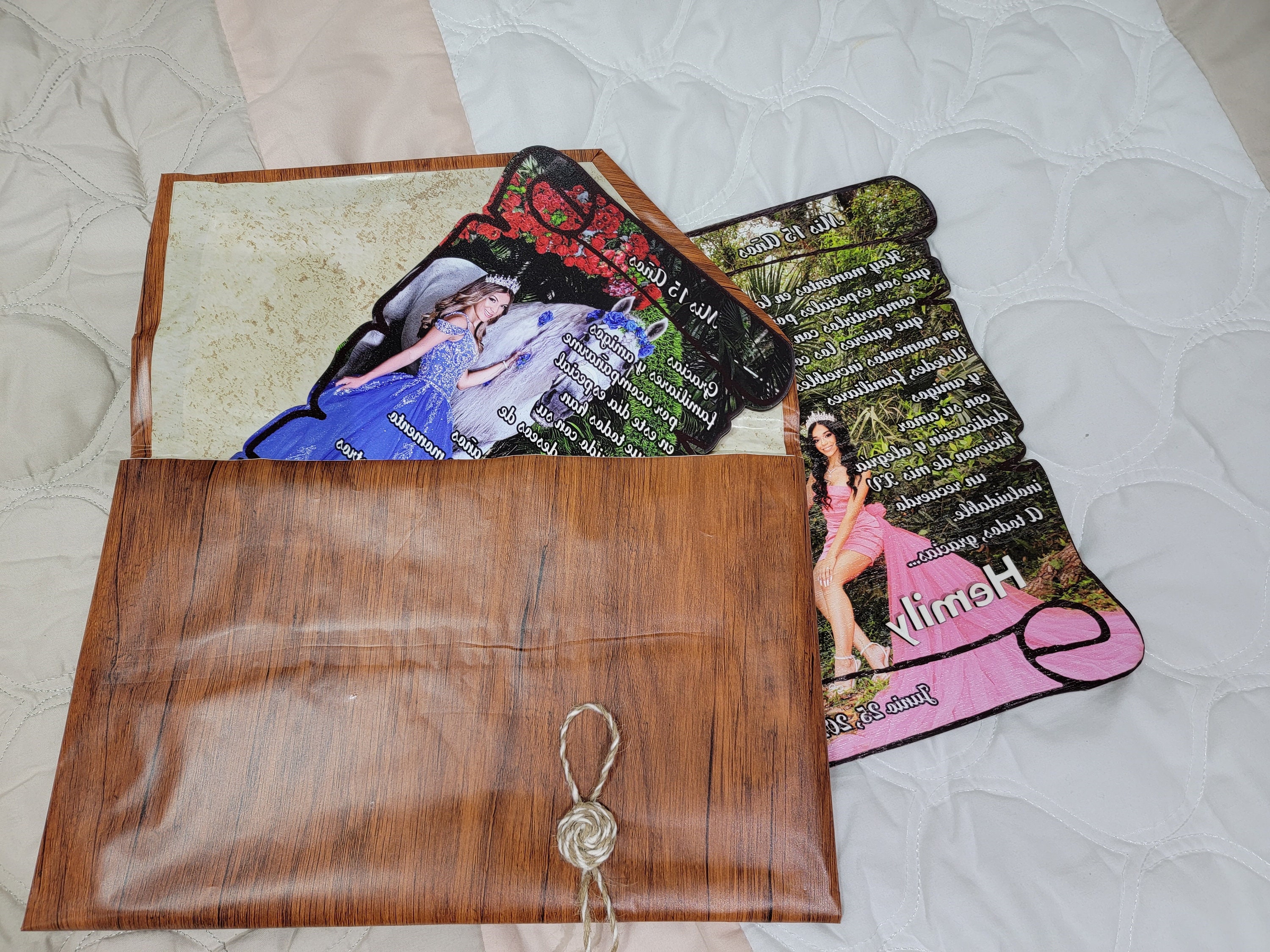 Quinceanera Wooden Scrolls Handmade Scrolls Quinceanera - Etsy