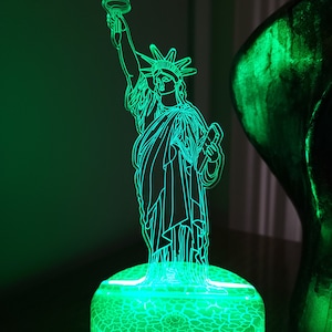 Statue of Liberty Night Lamp, NY Bedside Lamp, Night Light, Statue of ...