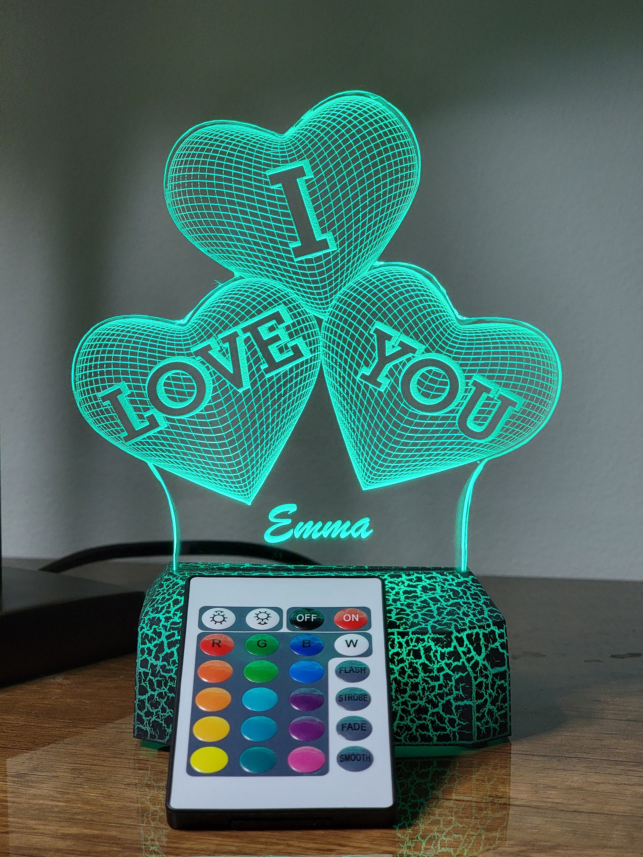 Love Night Light, Anniversary, Custom Night Lights, Newlywed Gift ...