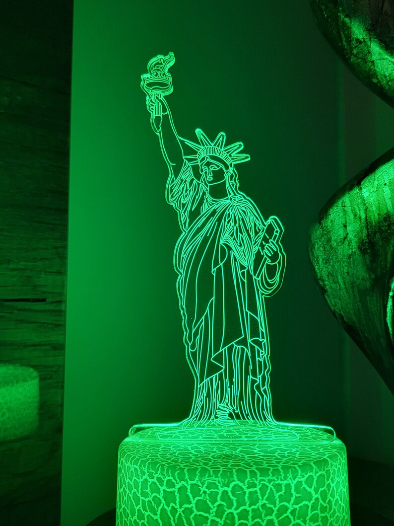 Statue of Liberty Night Lamp, NY Bedside Lamp, Night Light, Statue of ...