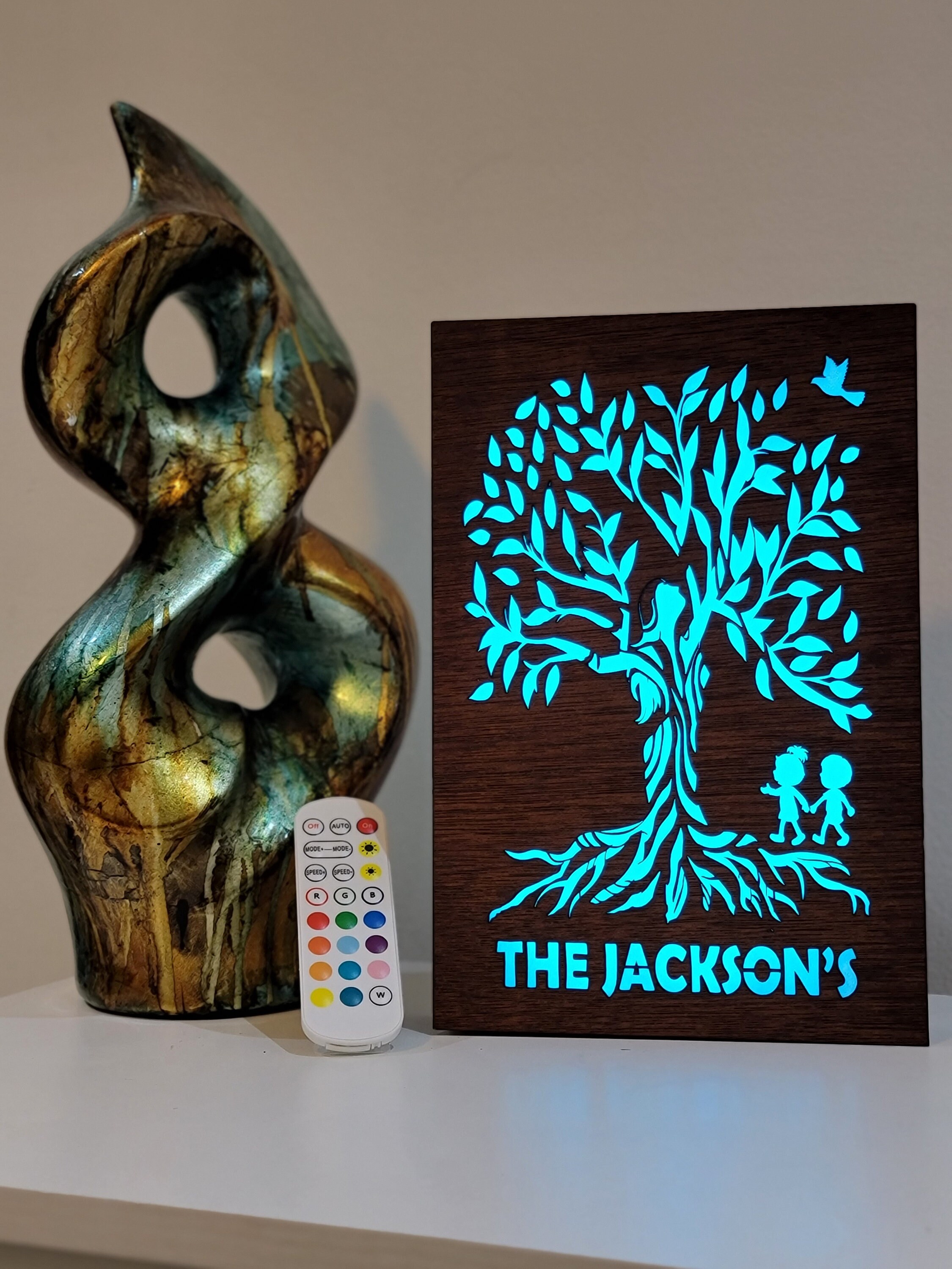 Family Tree of Life Lamp, Thanskgiving Tree of Life, Custom Night Light ...
