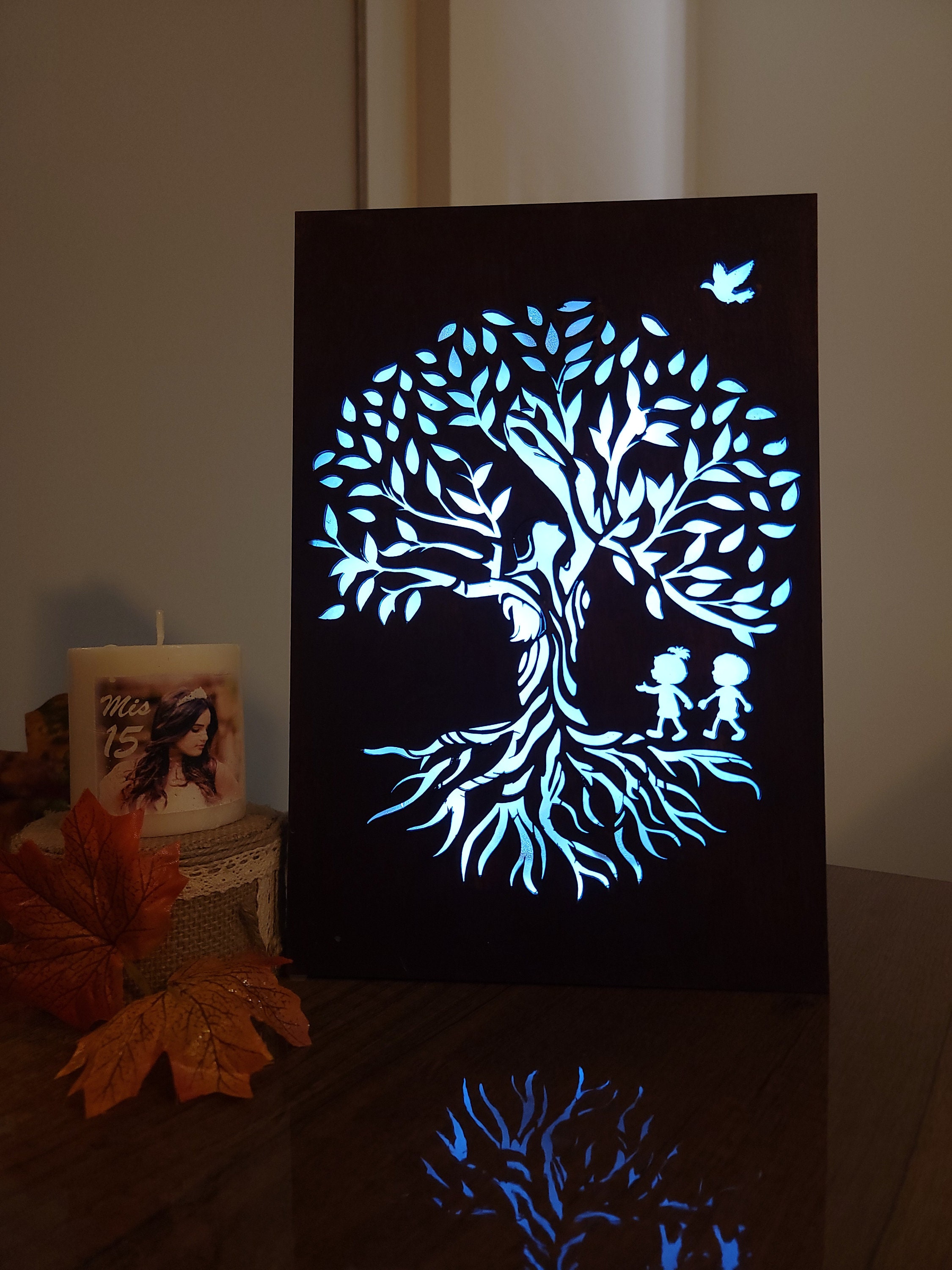 Tree of Life Family Lamp, the Tree of Life, Mothers Day Gift, Tree of ...