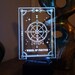 Wheel of Fortune Light, Tarot Light, Bedside Lamp, Wheel of Fortune ...