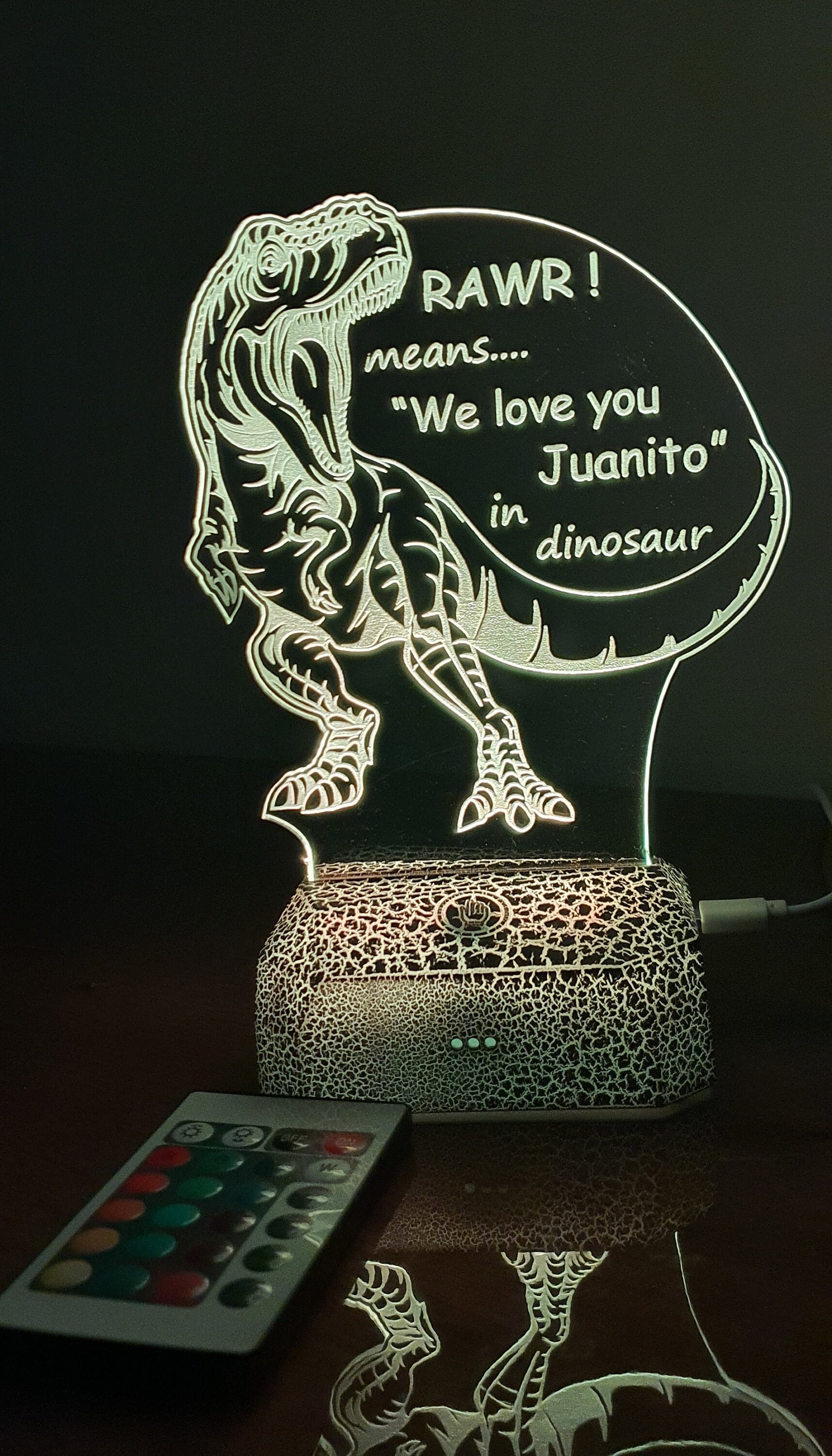 Custom T-rex Night Light: Kids Room Decor - Etsy
