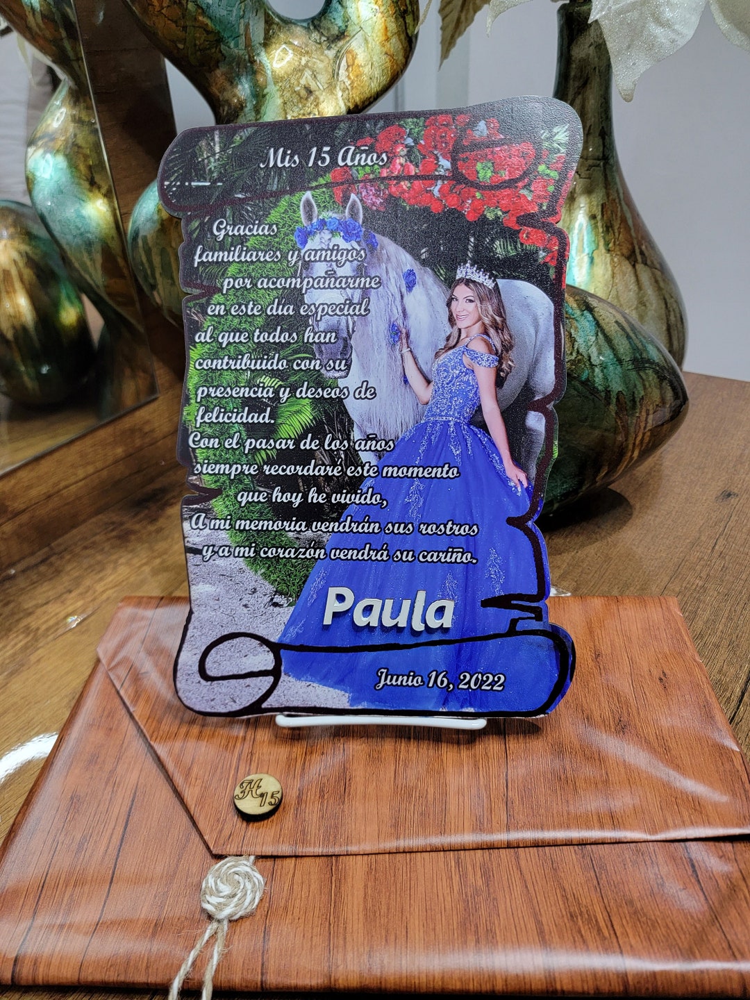 Quinceanera Wooden Scrolls, Handmade Scrolls, Quinceanera Gifts and ...