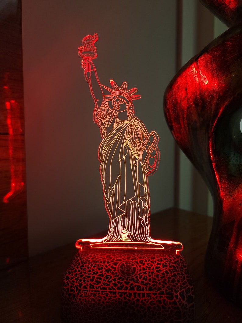 Statue of Liberty Night Lamp, NY Bedside Lamp, Night Light, Statue of ...