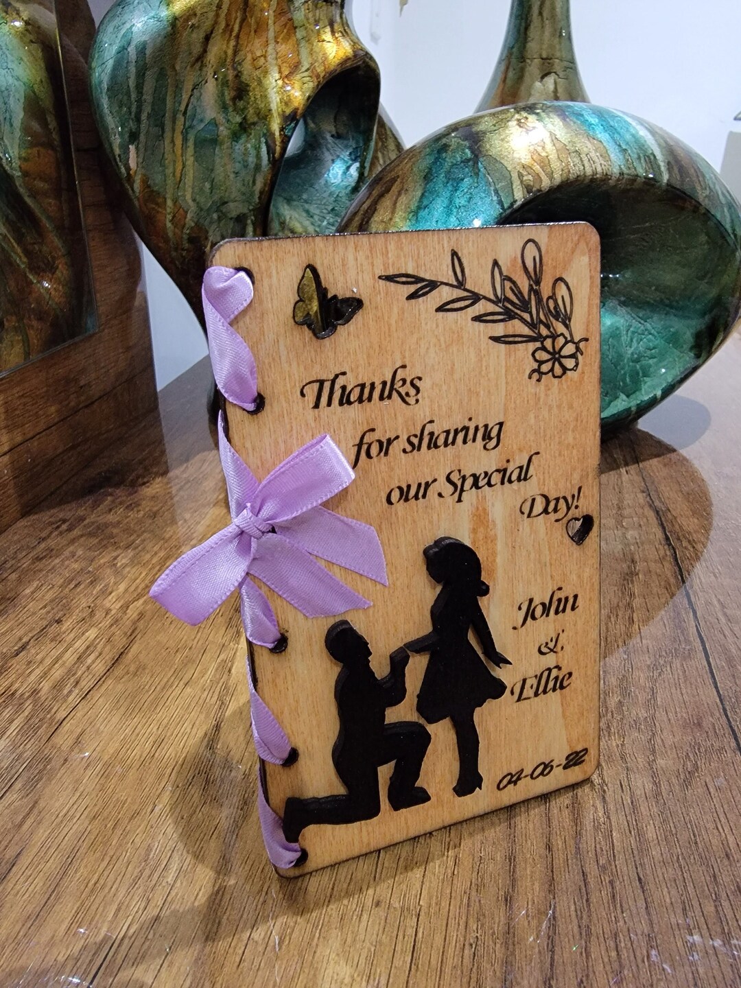 Wedding Favors, Wooden Cards, Wedding Gift Cards, - Etsy