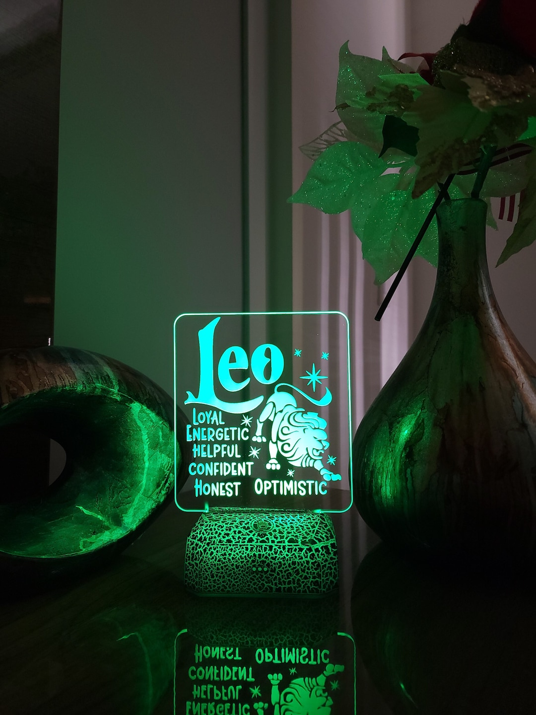 Leo Zodiac Night Light, Personalized Zodiac Led Light, Zodiac ...