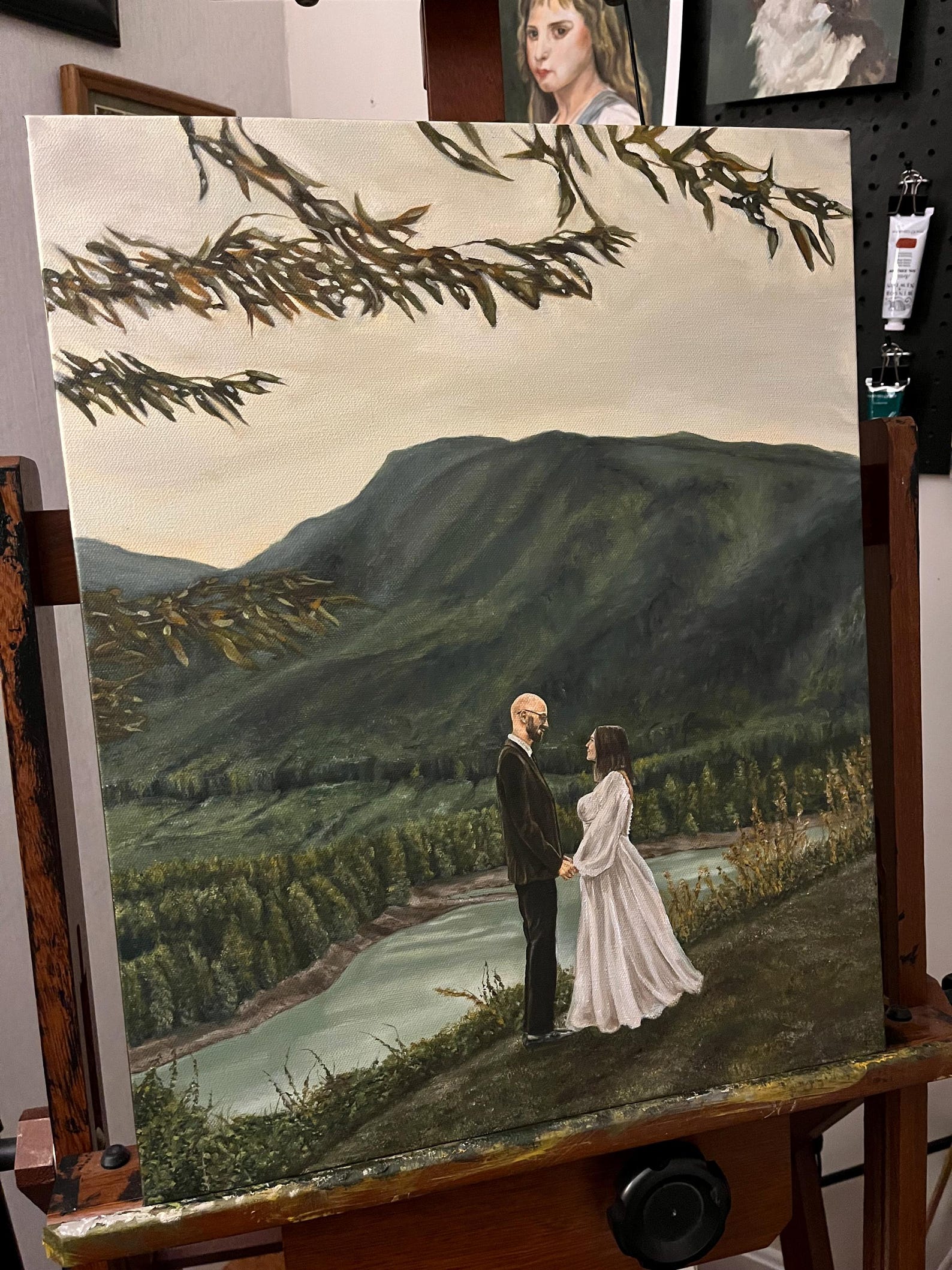 Custom Wedding Oil Painting, Wedding Gift, Wedding Painting, Engagement ...