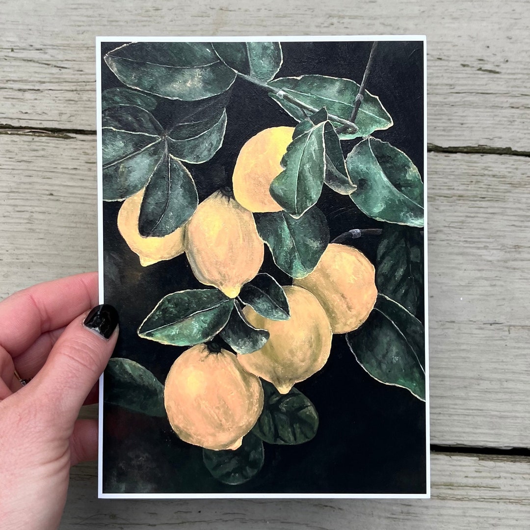 Lemon Print, Spring Wall Art, Spring, Lemon Wall Art, Spring Decor ...