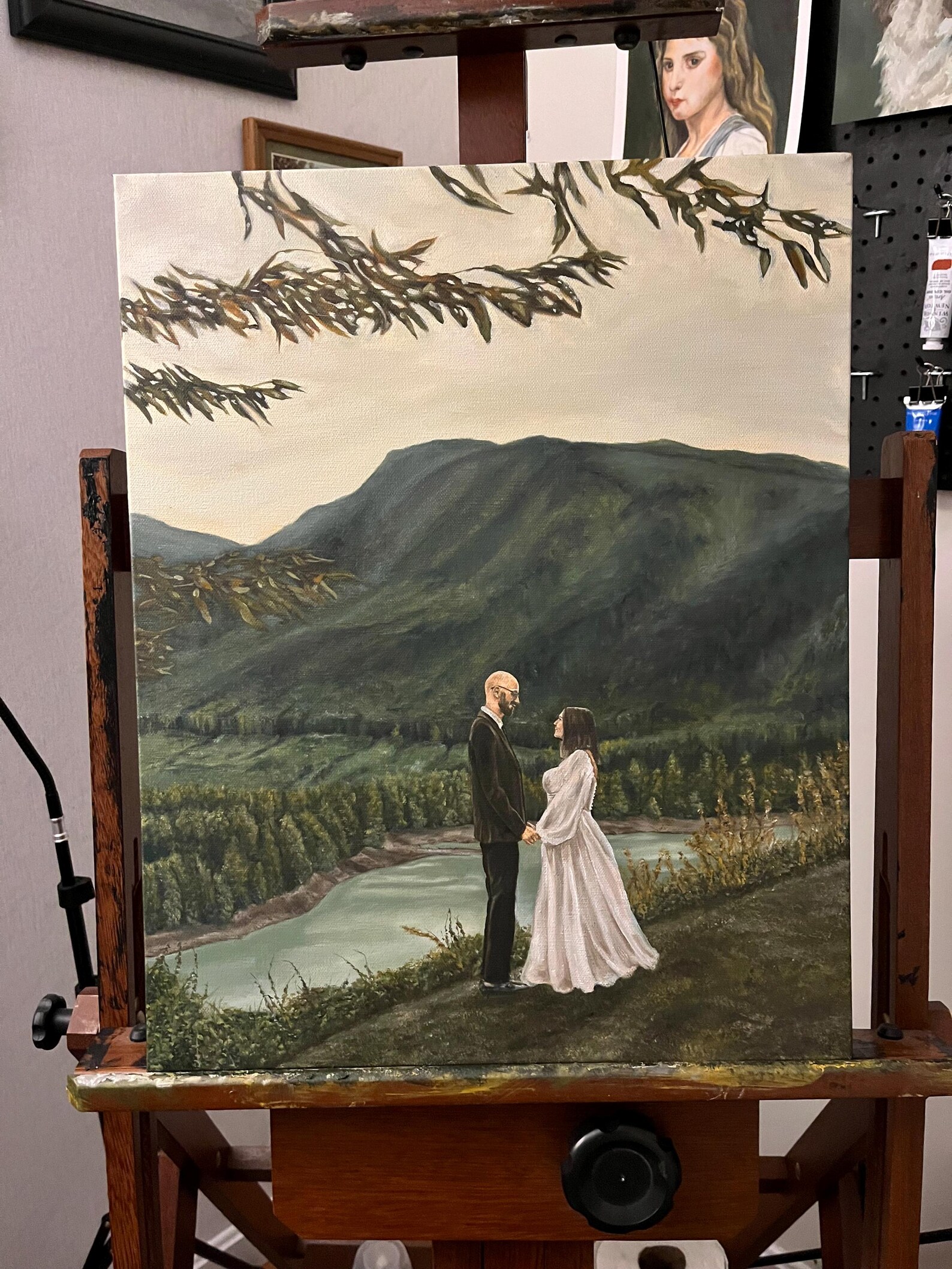 Custom Wedding Oil Painting, Wedding Gift, Wedding Painting, Engagement ...