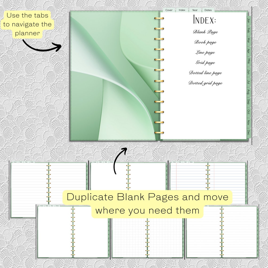 2023 2024 All in One Digital Planner | Monthly, Weekly, and Daily ...