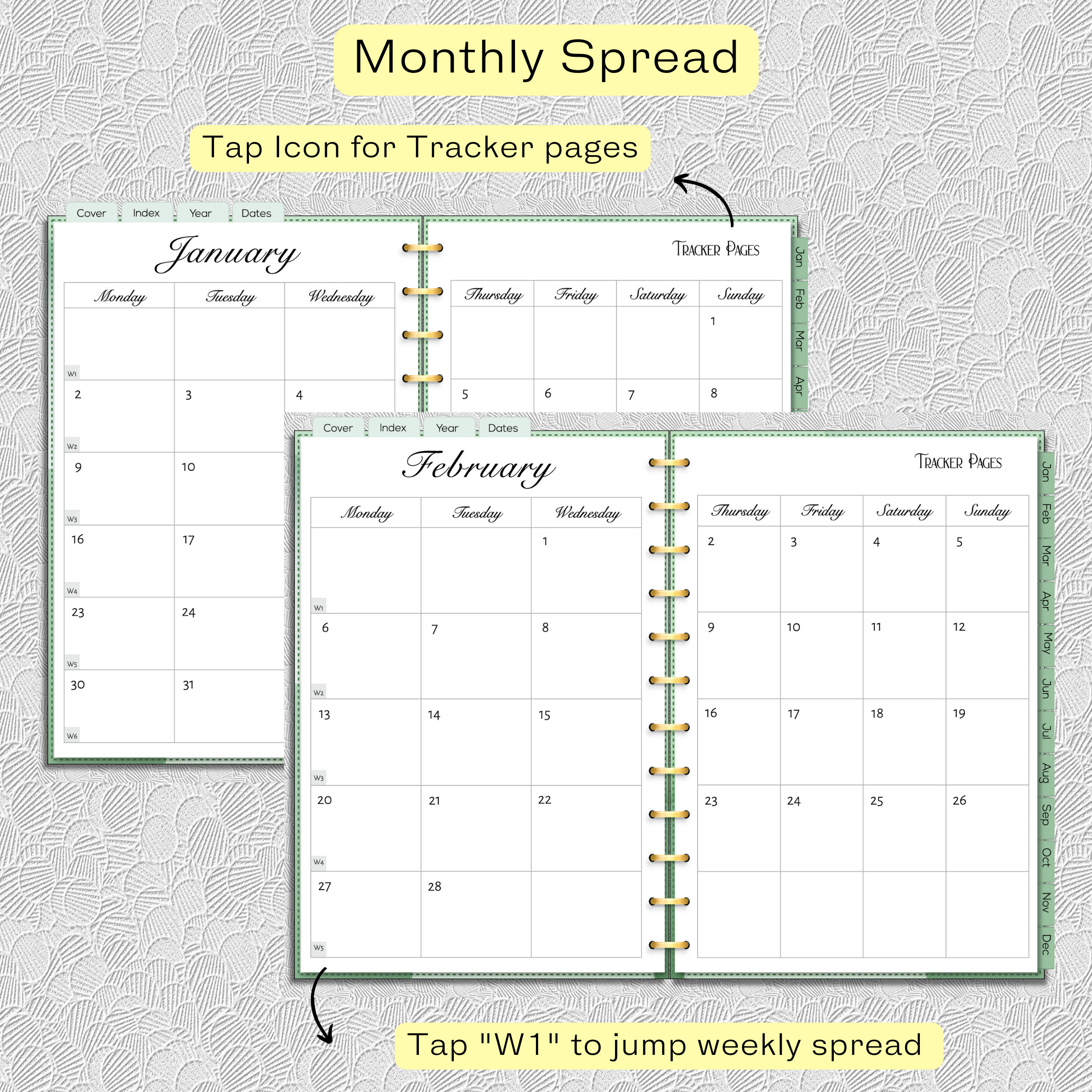 2023 2024 All in One Digital Planner Monthly, Weekly, and Daily Planner ...