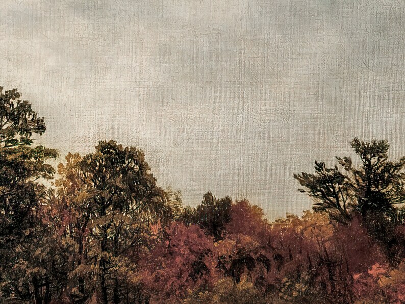Autumn Landscape Oil Painting Printable Digital Downloads - Etsy