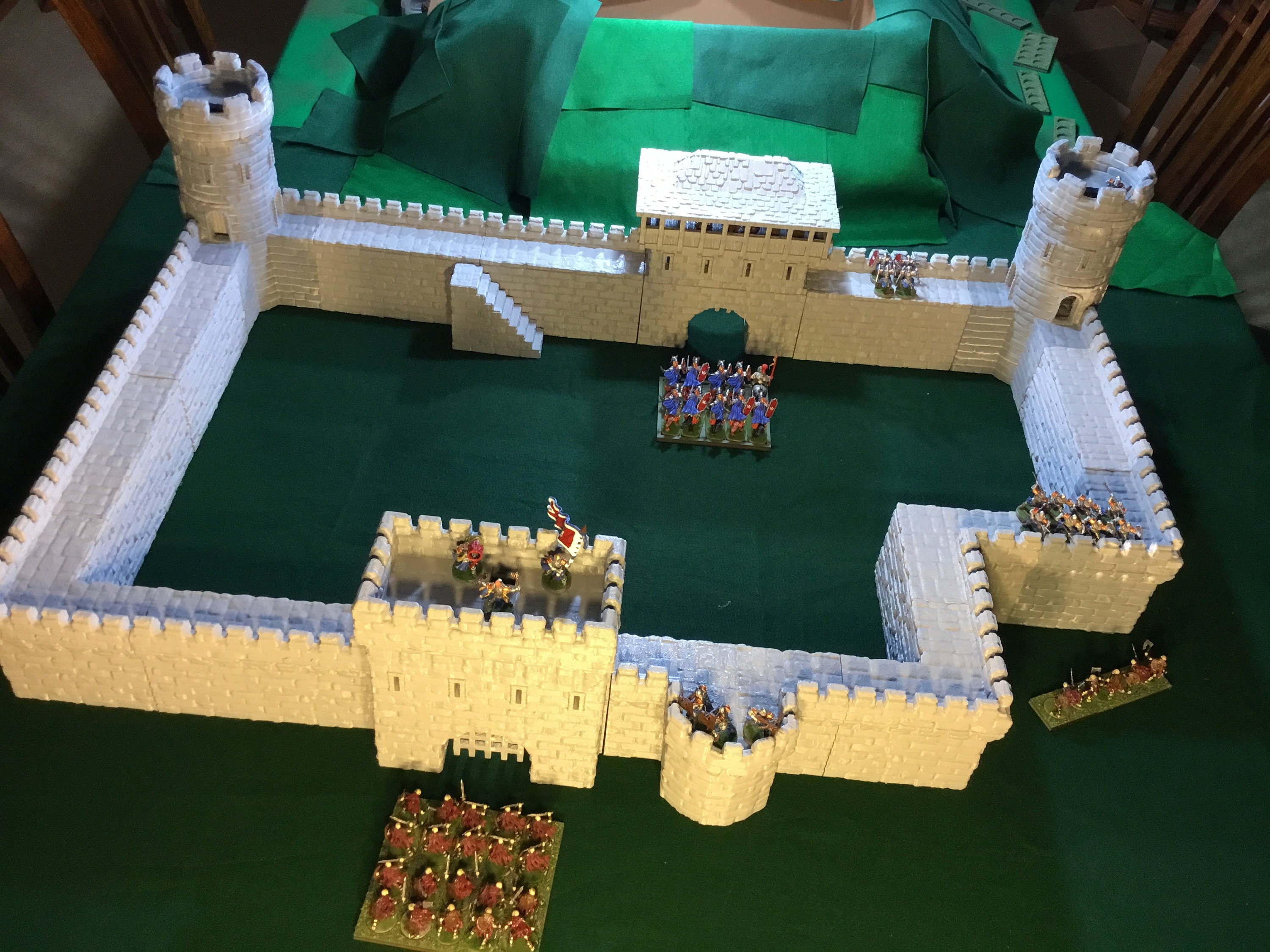 Mur de remparts de château modulaire, 28 mm TTRPG DnD Warhammer ...