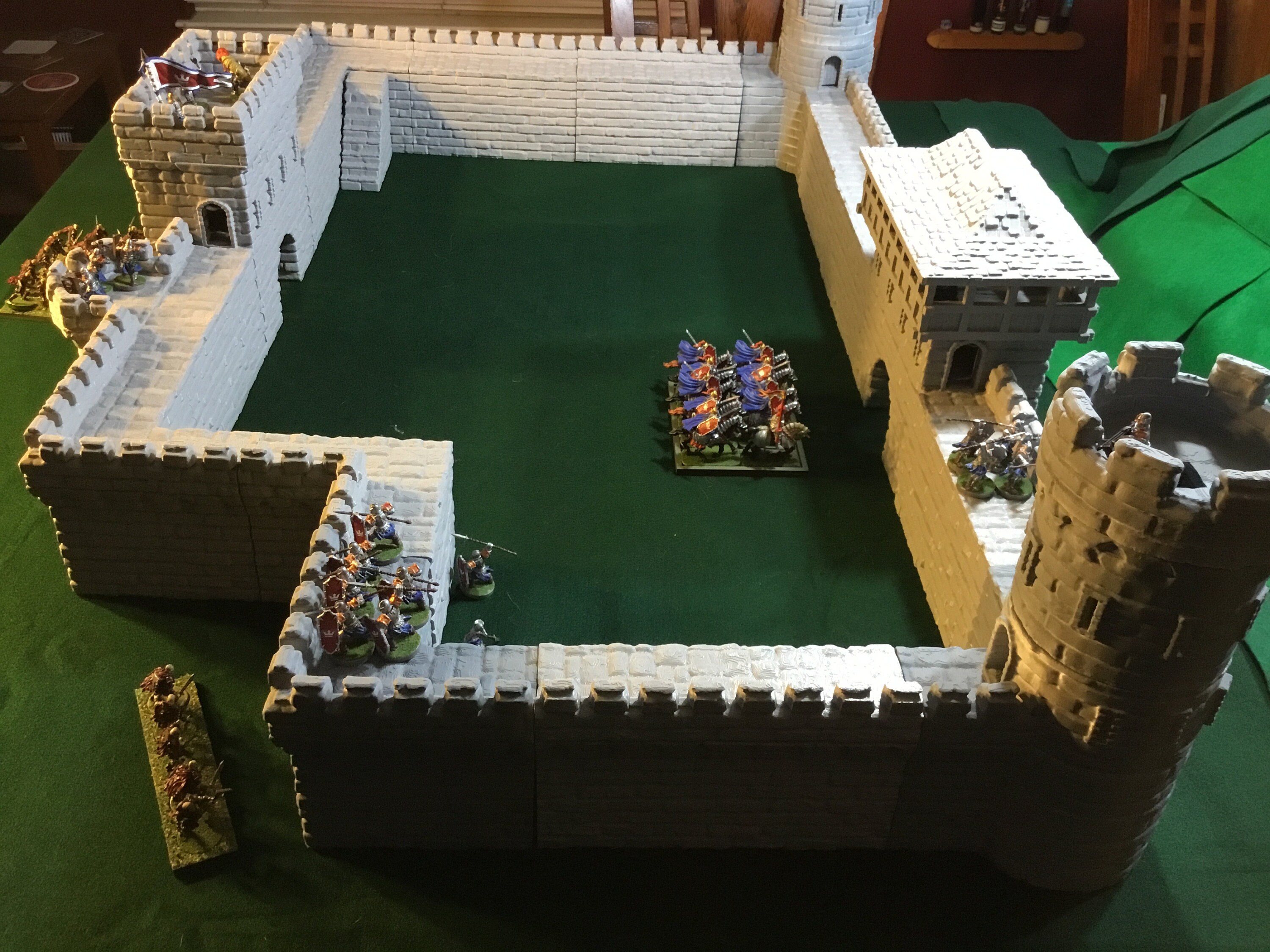 Mur de remparts de château modulaire, 28 mm TTRPG DnD Warhammer ...