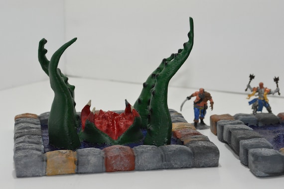 Giant Painted Water With Tentacles and Plain Water Tiles Dnd - Etsy