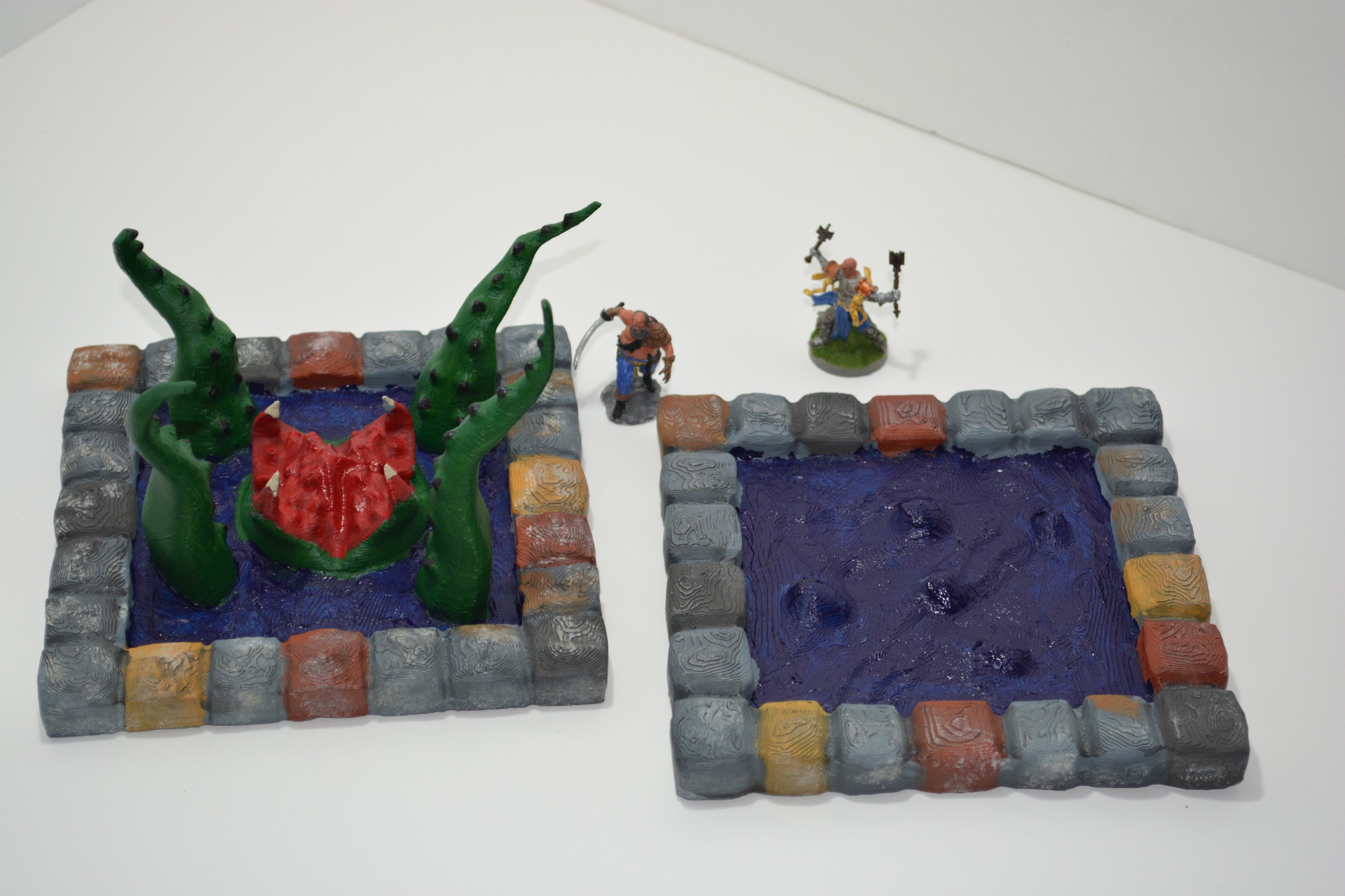 Giant Painted Water With Tentacles and Plain Water Tiles Dnd ...