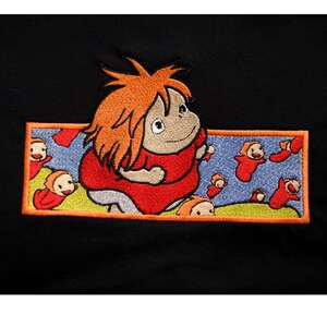 Anime Inspired, Embroidered Sweater, Embroidered Anime , Ghibli Sweater ...