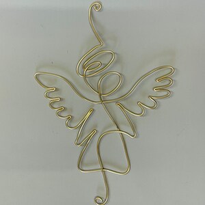 Wire Angel, Valentine’s Day, 2mm Aluminium Wire Wall Art, Wire Hanging ...