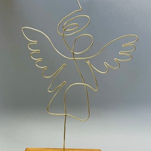 Wire Angel, Valentine’s Day, 2mm Aluminium Wire Wall Art, Wire Hanging ...