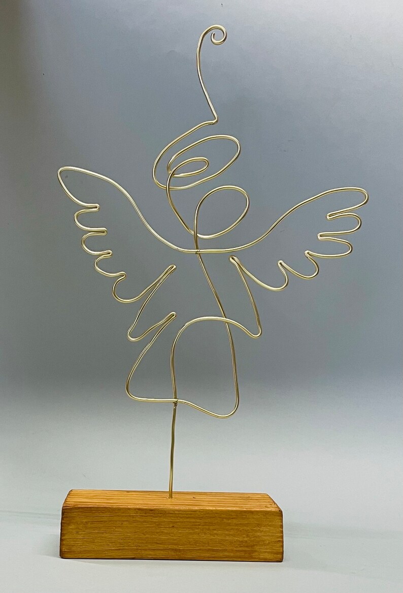 Wire Angel, Valentine’s Day, 2mm Aluminium Wire Wall Art, Wire Hanging ...