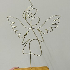 Wire Angel, Valentine’s Day, 2mm Aluminium Wire Wall Art, Wire Hanging ...
