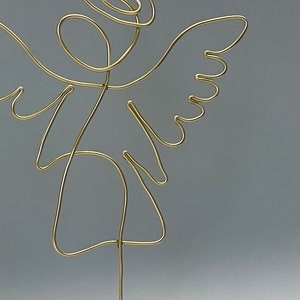 Wire Angel, Valentine’s Day, 2mm Aluminium Wire Wall Art, Wire Hanging ...