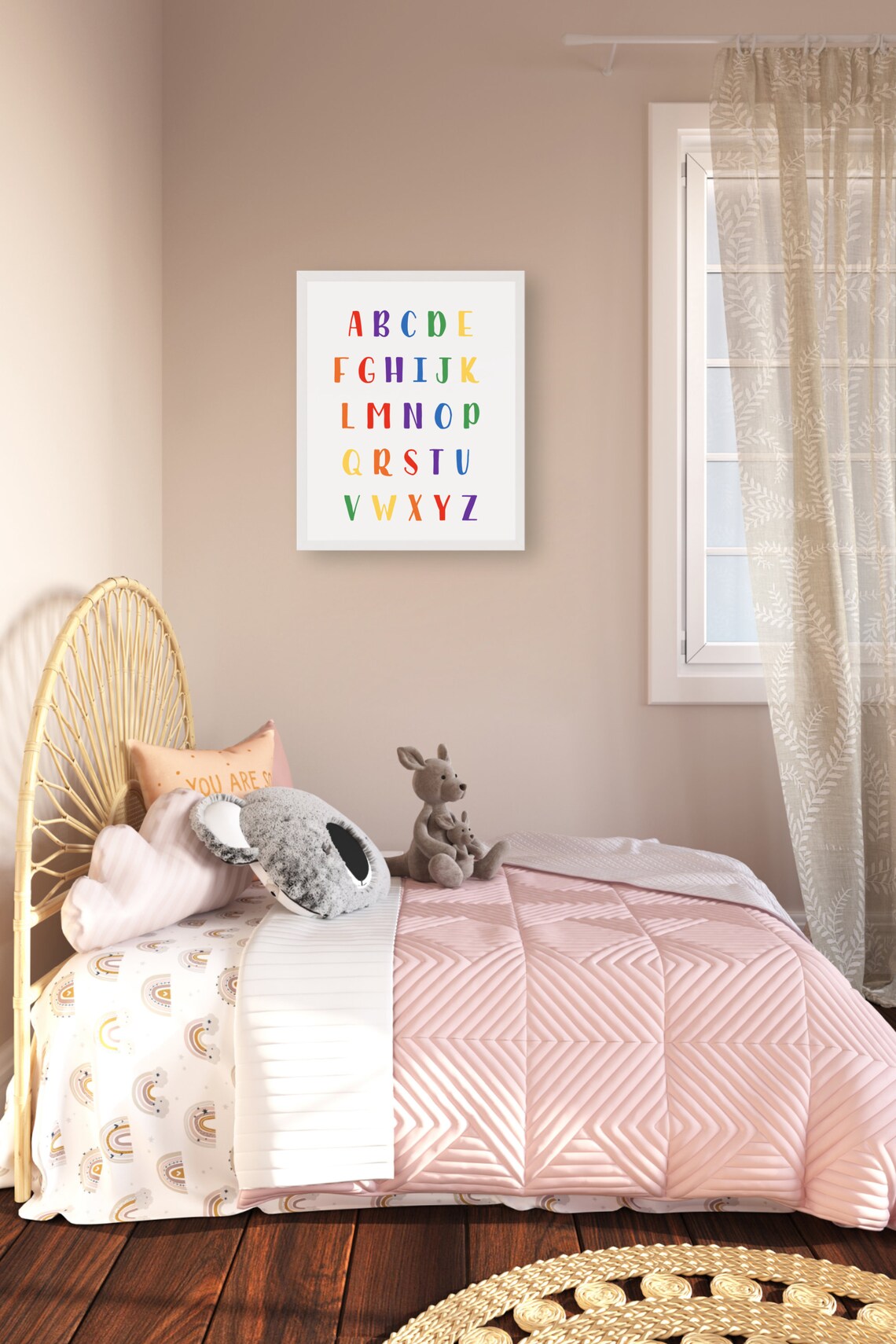 Primary & Secondary Colours Alphabet Poster Educational - Etsy