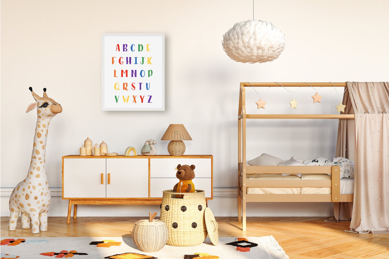 Primary & Secondary Colours Alphabet Poster Educational - Etsy