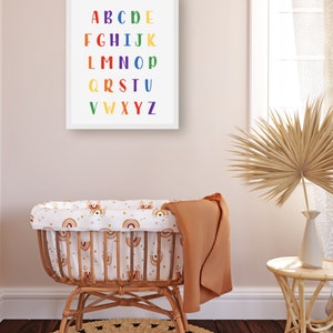 Primary & Secondary Colours Alphabet Poster Educational - Etsy