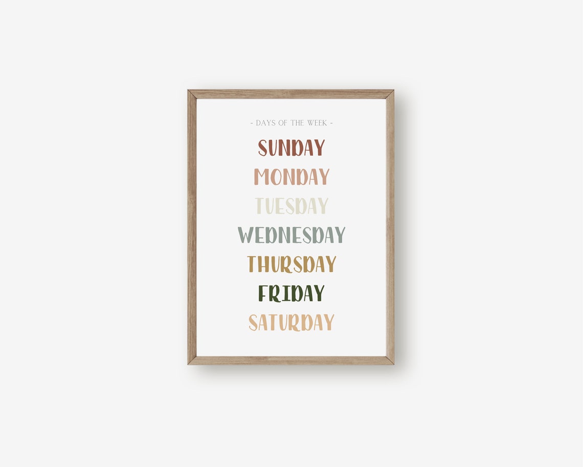 Set of 6 Boho Educational Posters - Etsy