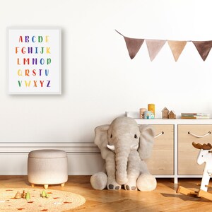 Primary & Secondary Colours Alphabet Poster Educational - Etsy