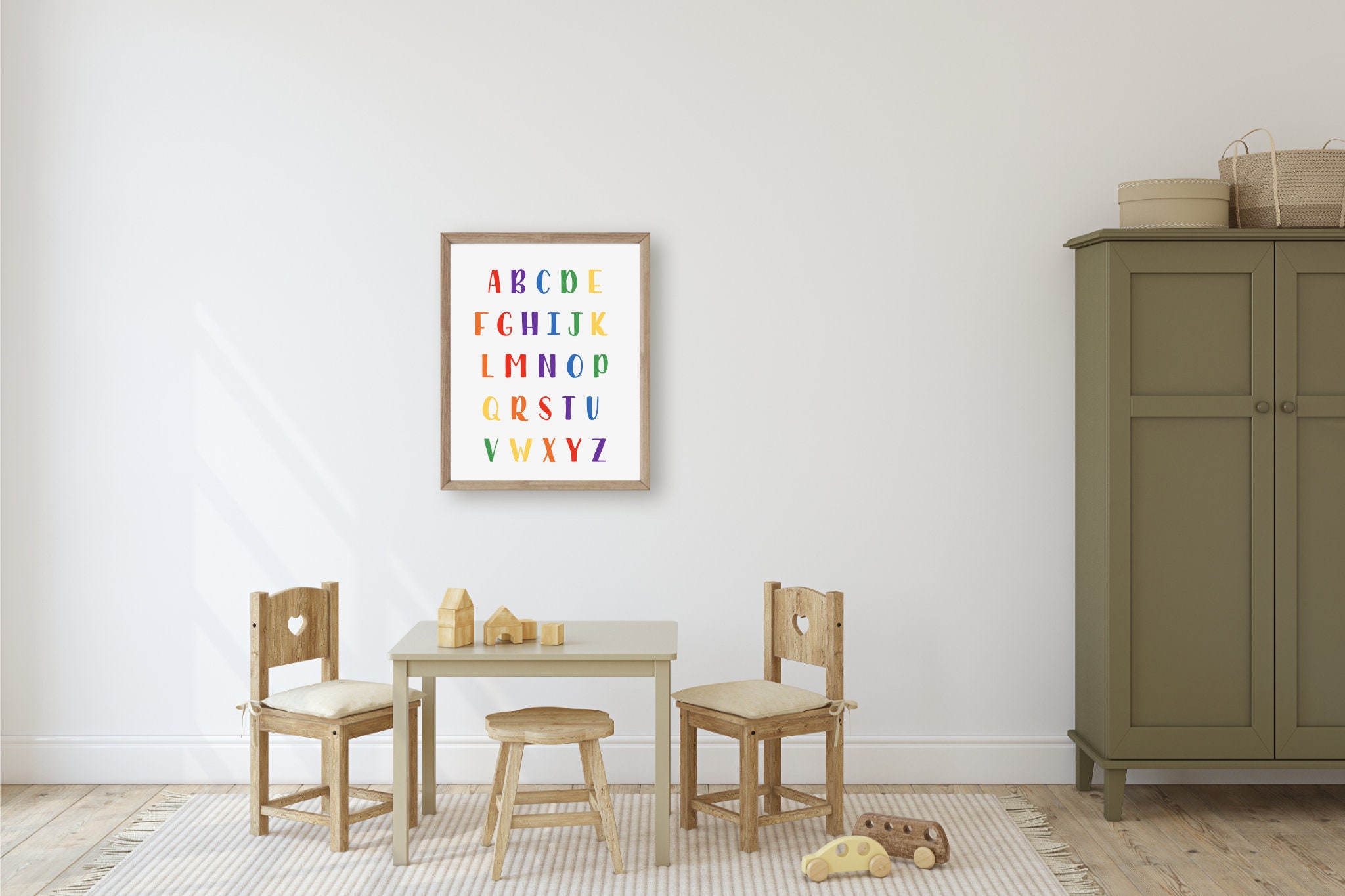 Primary & Secondary Colours Alphabet Poster, Educational Poster - Etsy