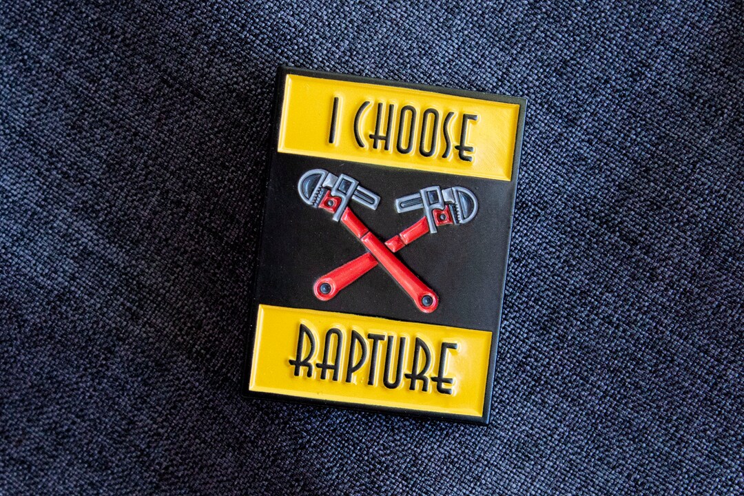 Game Themed "i Choose Rapture" Enamel Pin - Etsy