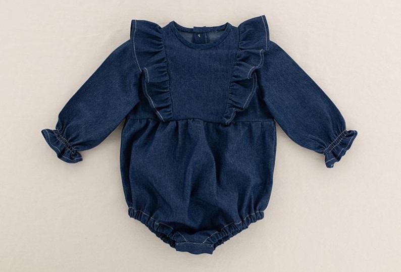 Ruffle Sleeve Baby Romper Sewing Pattern | Sizes 1-36 Months (PDF ...