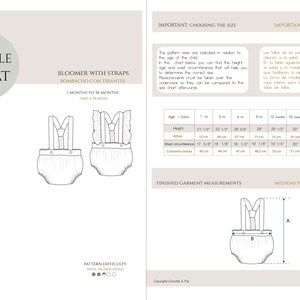 Baby Bloomer Pattern & Tutorial |baby Bloomer With Straps Sewing ...