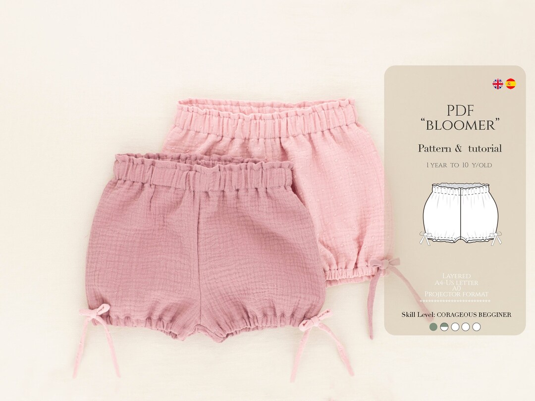 Baby Bloomer PDF Sewing Pattern L Toddlers & Kids Bloomers Tutorial L ...