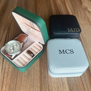 Personalized Groomsmen Watch Box Custom Jewelry Storage Case ...