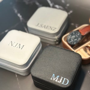 Personalized Groomsmen Watch Box Custom Jewelry Storage Case ...