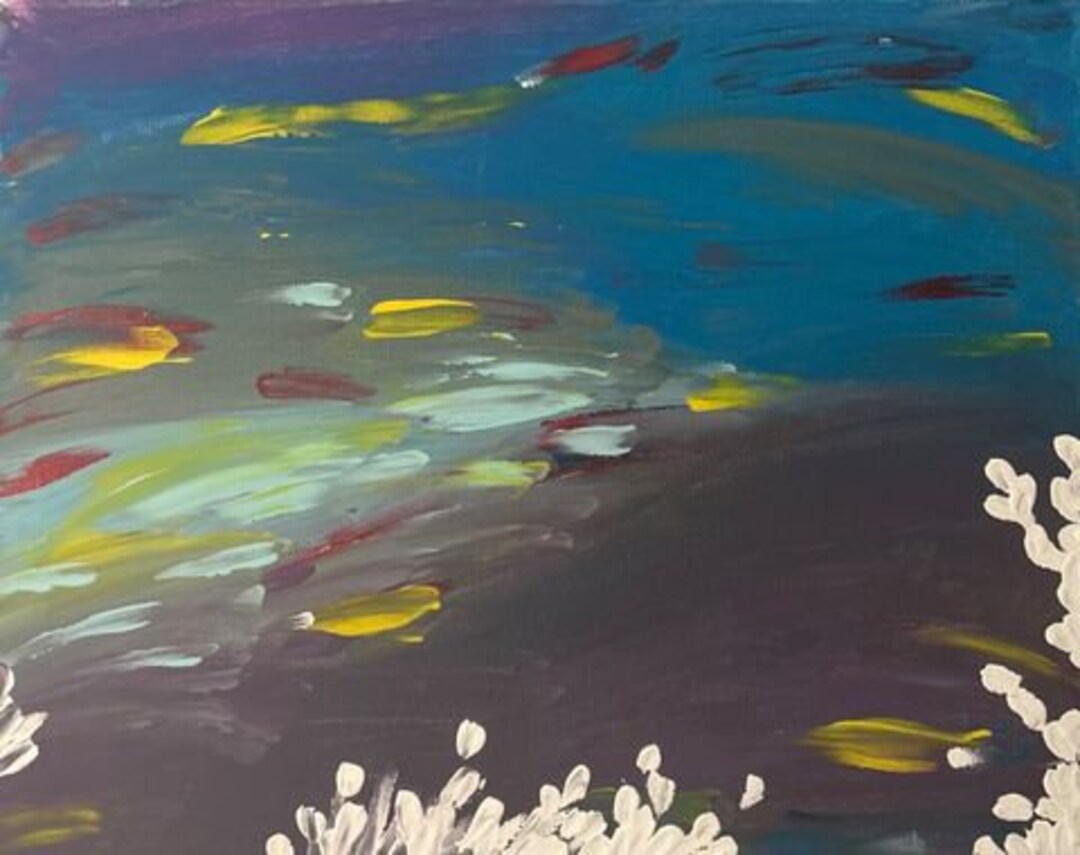 Hand-painted Original Abstract Painting "ocean" - Etsy