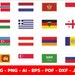 All World Flags SVG Bundle, Country Flag Svg Bundle, National Flag Svg ...