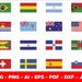 All World Flags SVG Bundle, Country Flag Svg Bundle, National Flag Svg ...