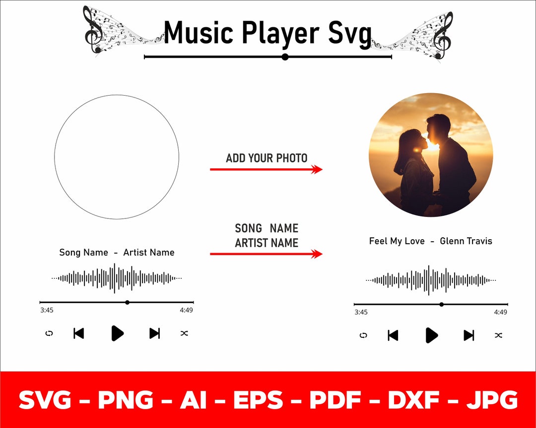 Music Player Svg, Acrylic Song Art, Glass Music Player Svg, Play ...