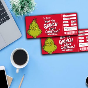 How the Grinch Stole Christmas Broadway Surprise Ticket, the Grinch the ...