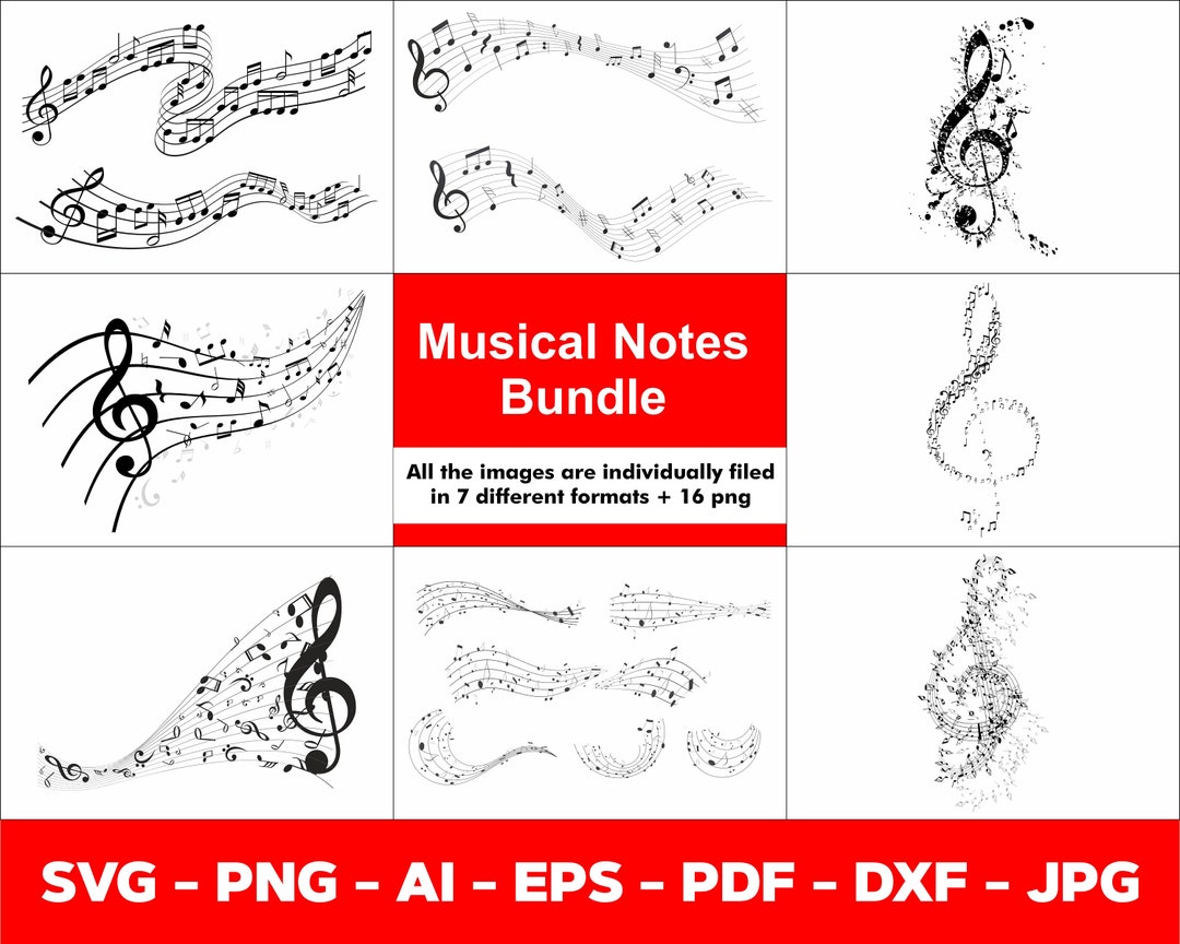 Music Svg, Musical Notes Svg, Clef Svg, G, Musical Note Svg Cricut ...